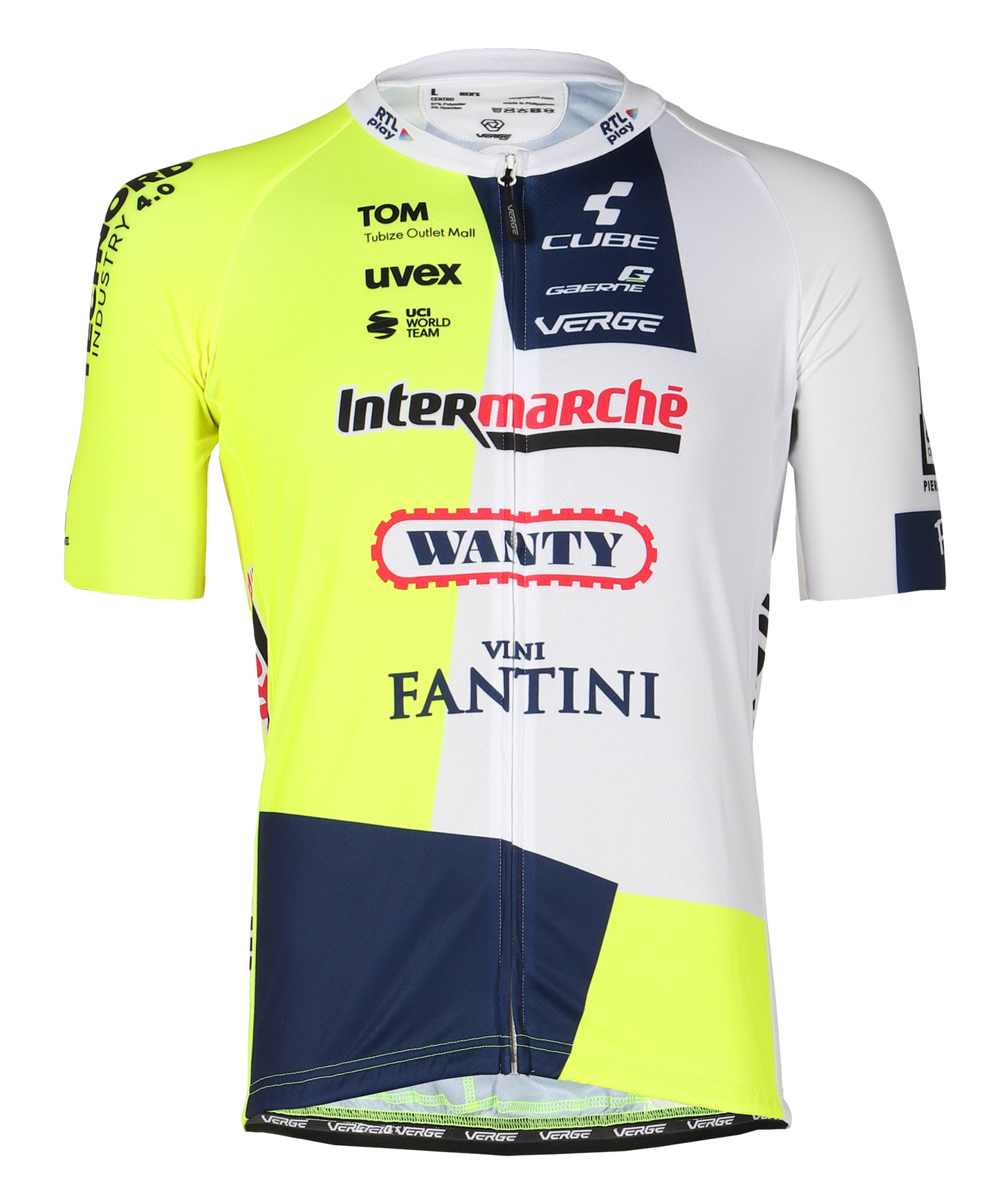 INTERMARCHÉ-WANTY Short Sleeve Jersey 2024 yellow - white